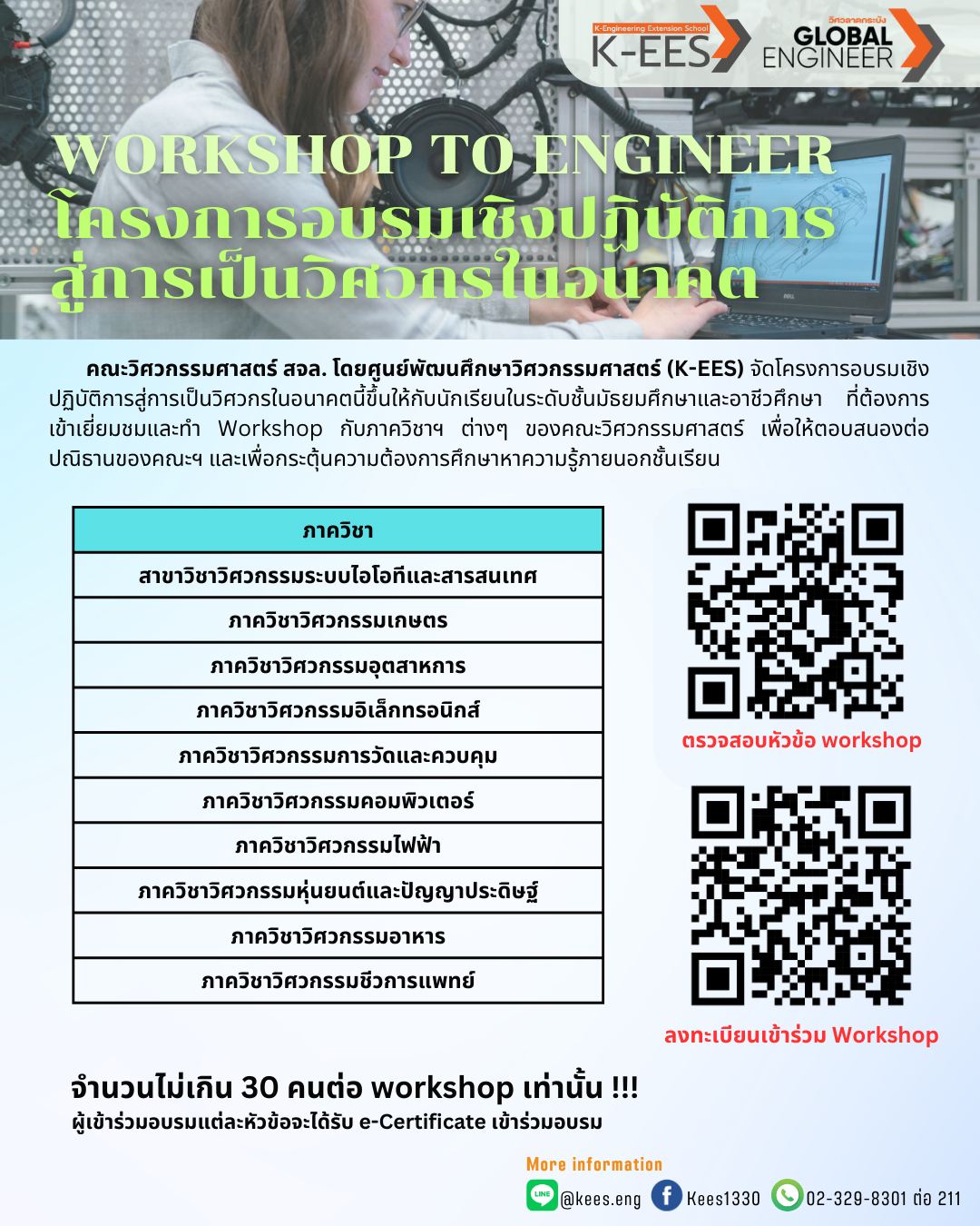 Workshop to Engineer – KMITL ENGINEERING EXTENSION SCHOOL